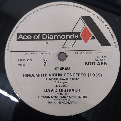 Buy Max Bruch, Paul Hindemith, David Oistrach, London Symphony Orchestra, Jascha Horenstein ...