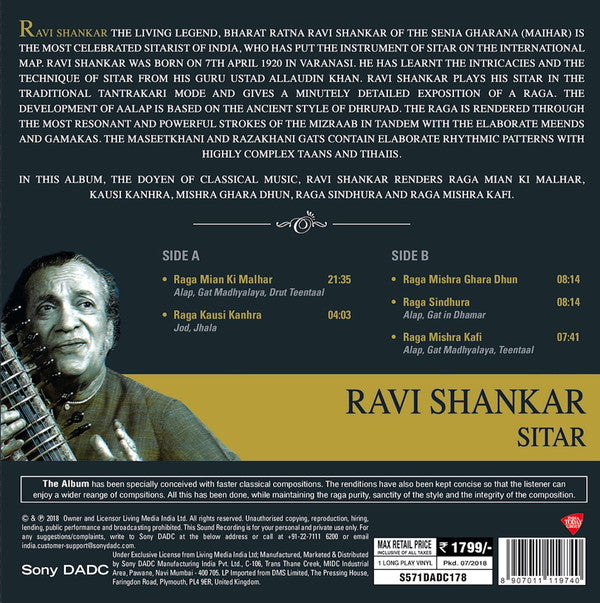 Buy Ravi Shankar - The Best Of Maestro's - Sitar Hindustani Classical | Musiccircle – MusicCircle
