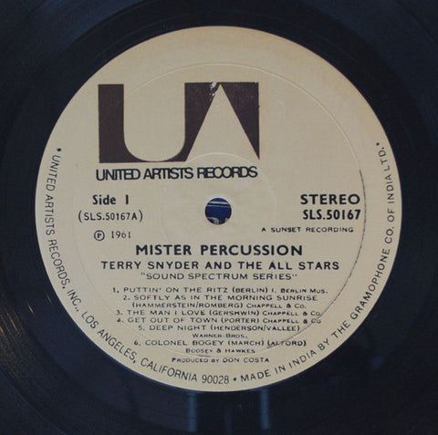 Buy Terry Snyder And The All Stars - Mister Percussion | Musiccircle ...