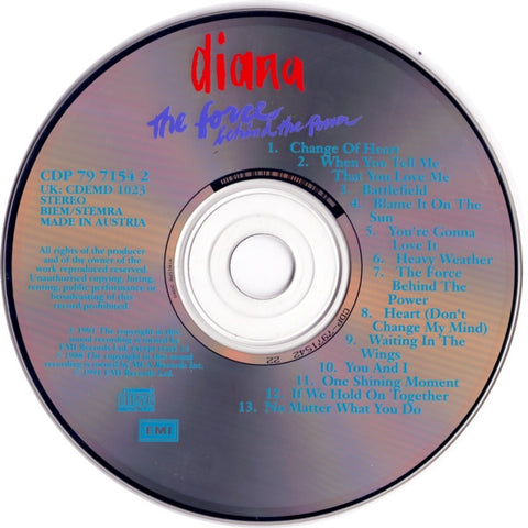 Diana Ross - The Force Behind The Power (CD) | MusicCircle