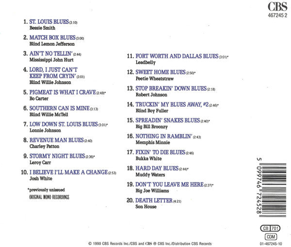 Various - Legends Of The Blues: Volume One (CD) | MusicCircle